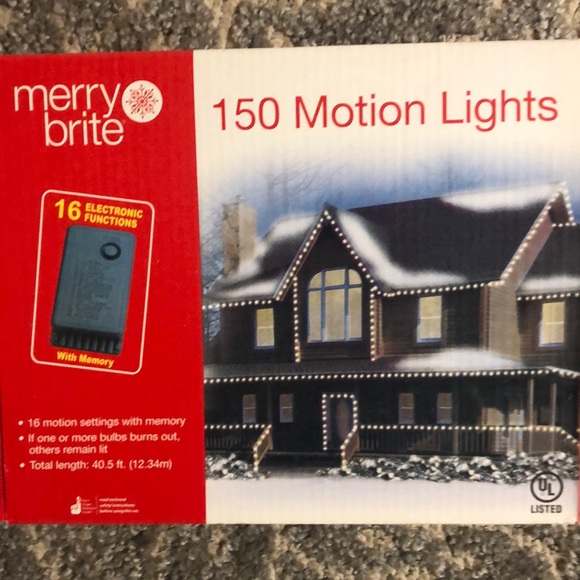 Merry Brite | Holiday | Christmas Lights Clear Bulbs W 6 Functions ...